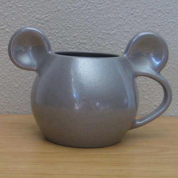 Disney | Kitchen | Disney Mickey Mouse Mug Faceless Top Glitter Gray ...